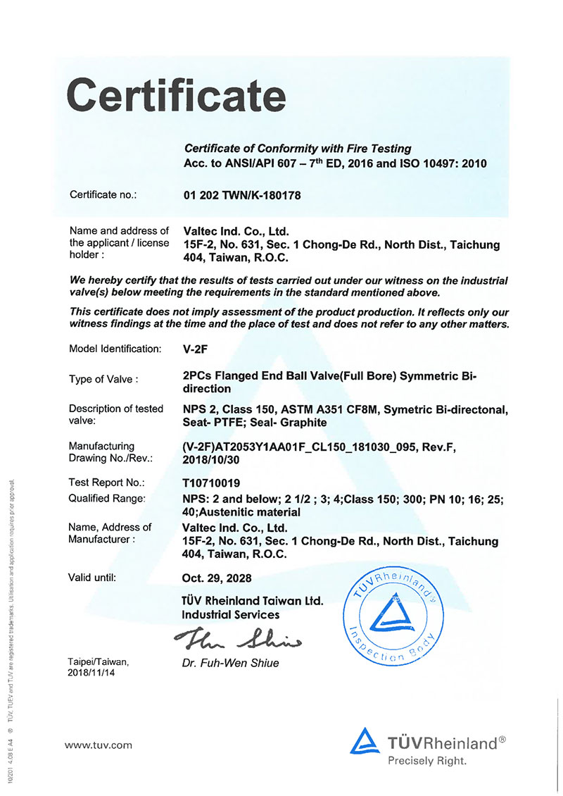 Global Certifications | Valtec - Quality Accreditations