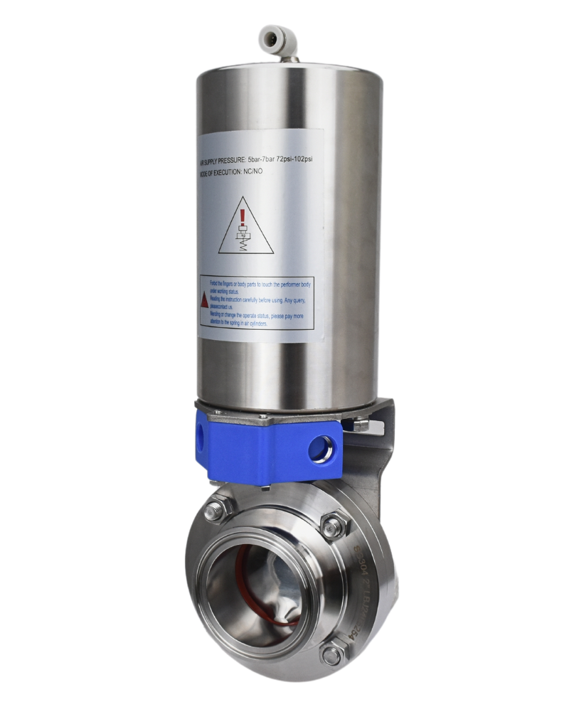 VT-BV-SAN | Actuated Sanitary Butterfly Valve | Valtec