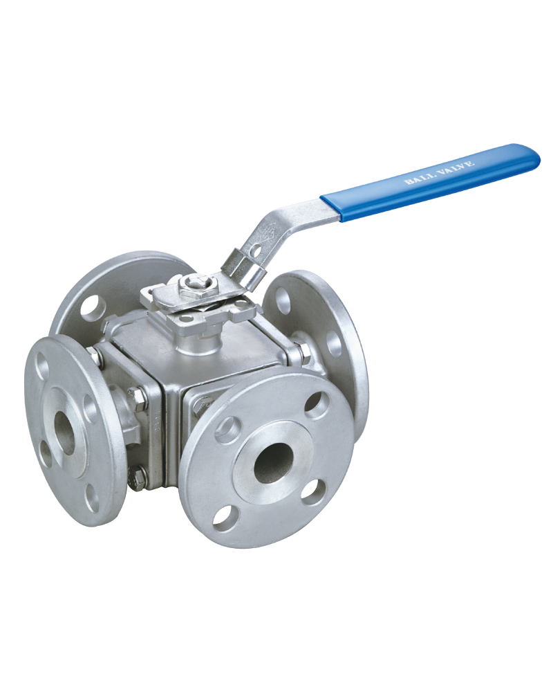 V-4WAY-F | 4-WAY Flanged Ball Valve, Multiport | Valtec